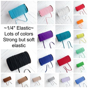 1/4 Elastic Great for Sewing Face Masks, DIY Baby Headband, Hair Tie ...
