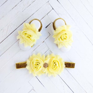 Personalized Baby Girl Outfit, Yellow and Gold Newborn Set, Baby Girl ...