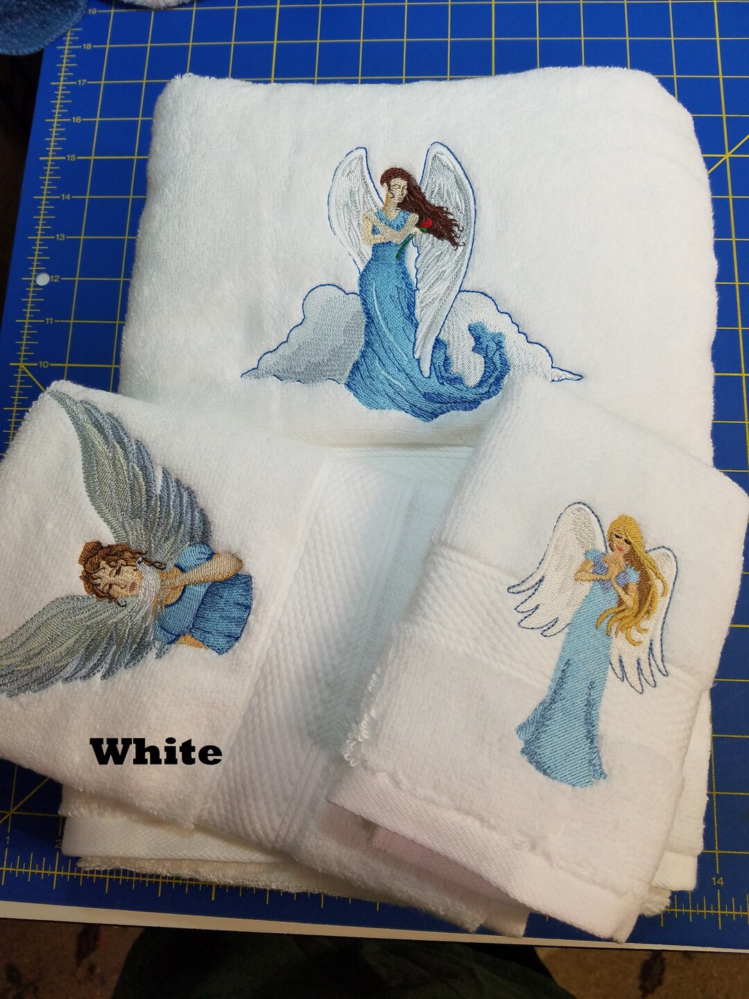 Beautiful Angels - Embroidered Towels - Order Set or Individually ...