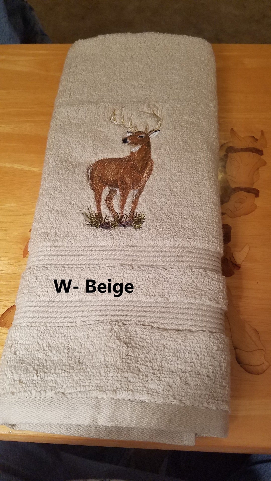 Whitetail Deer - Embroidered Hand Towel - Get One or More - Etsy