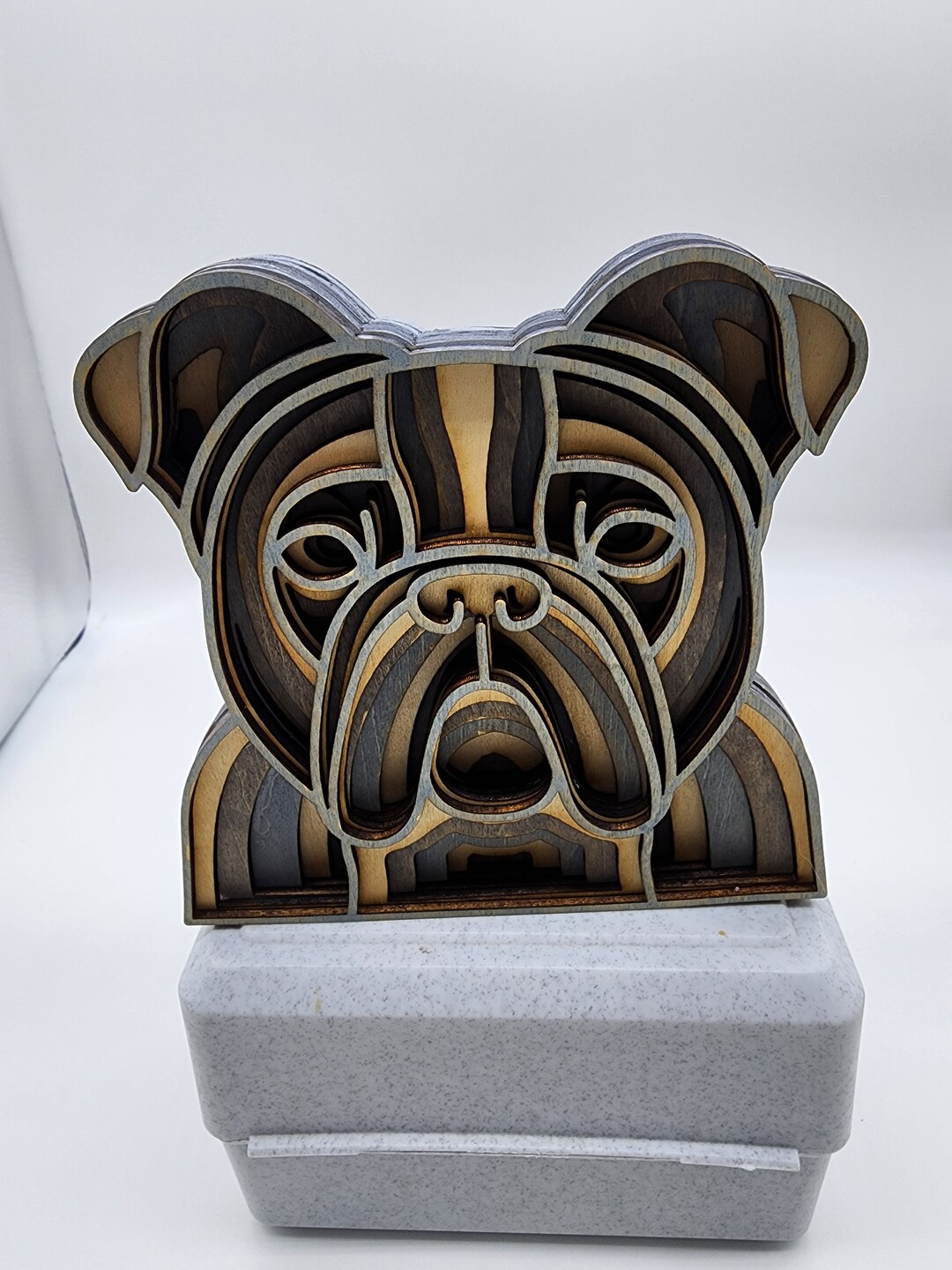 3-D Layered Dog Art Wood Decor Custom Dog Breed Shelf Art Figures and ...