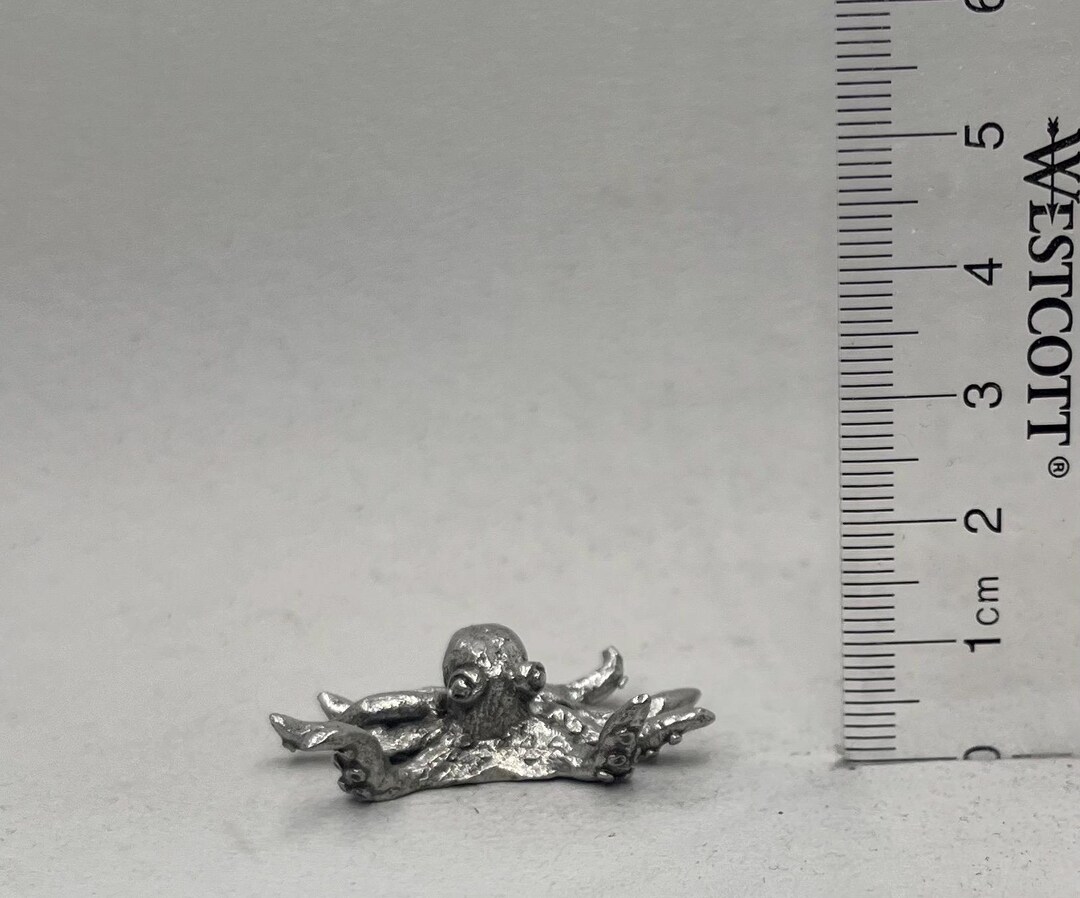 Octopus Hand Made Pewter Metal Figurine Made in USA - Etsy