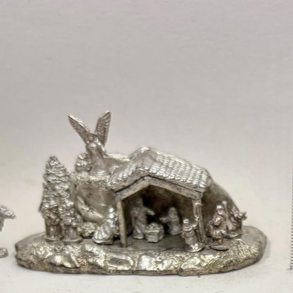 Pewter Nativity Set - Etsy
