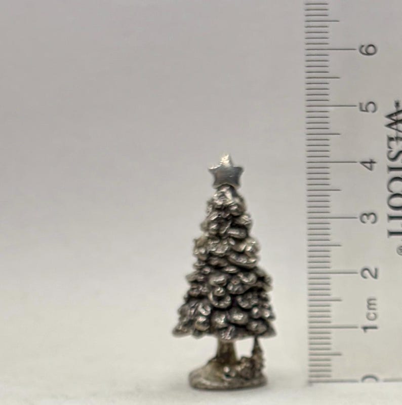 Small Pewter Christmas Tree With Mice Underneath - Etsy