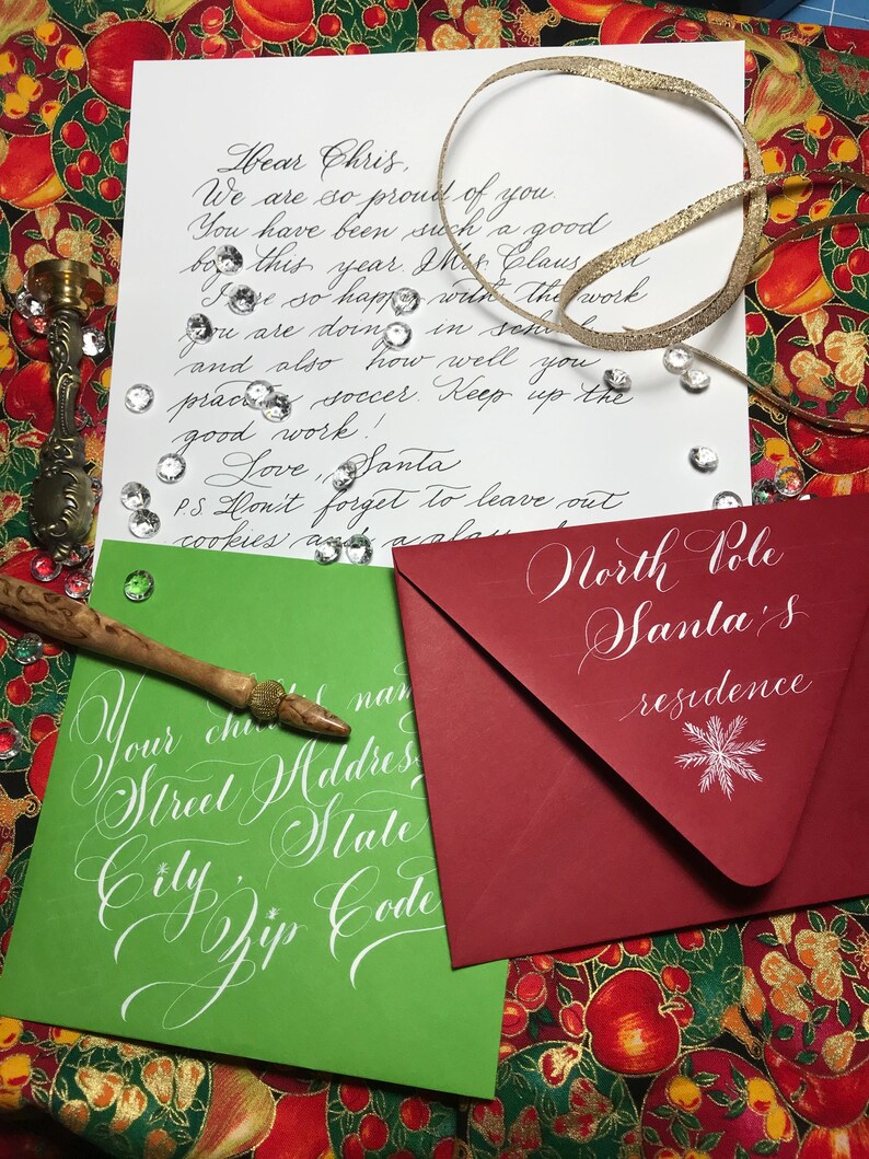 Handwritten Letter From Santa Custom Santa Letter in - Etsy