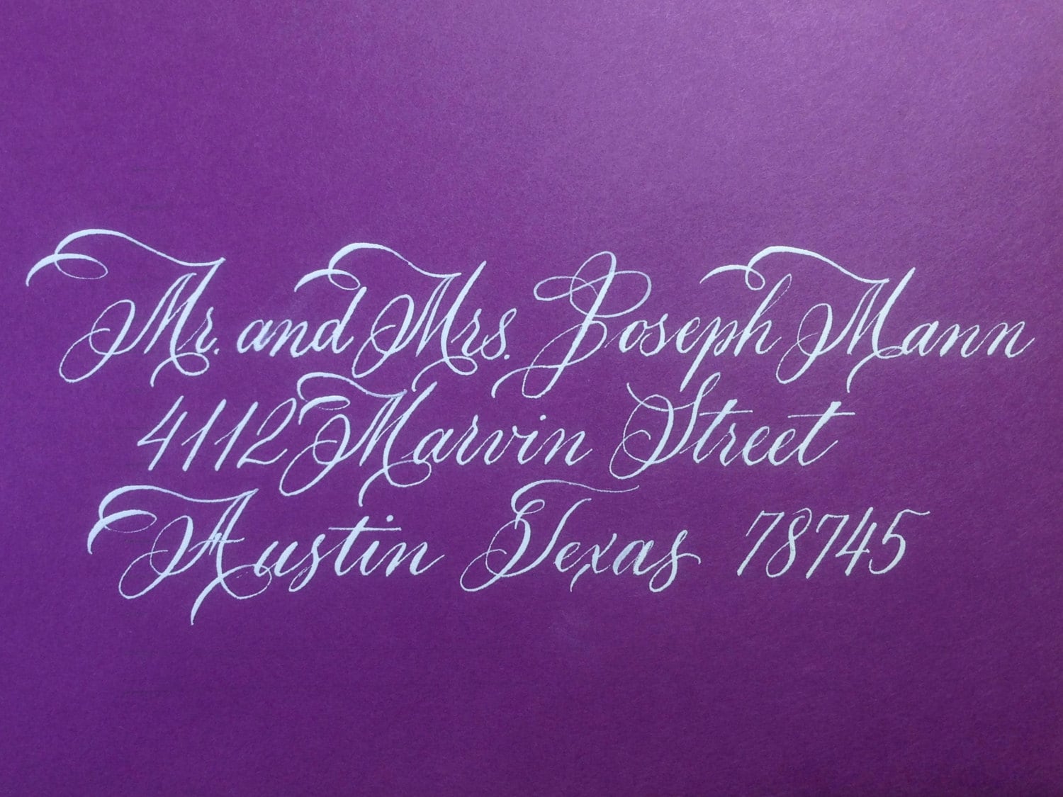 Custom Calligraphy Wedding Envelopes - Handlettered Envelopes - Wedding ...