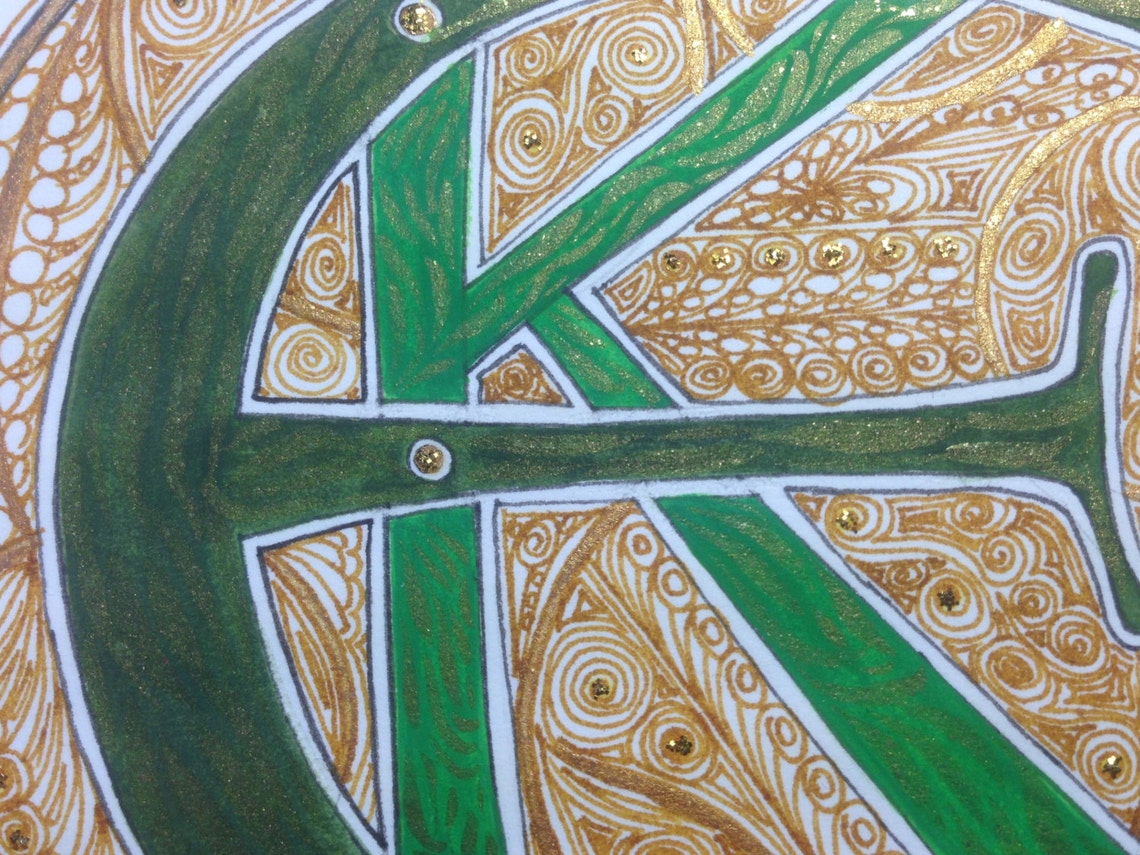 Monogram Celtic Inspired - Etsy