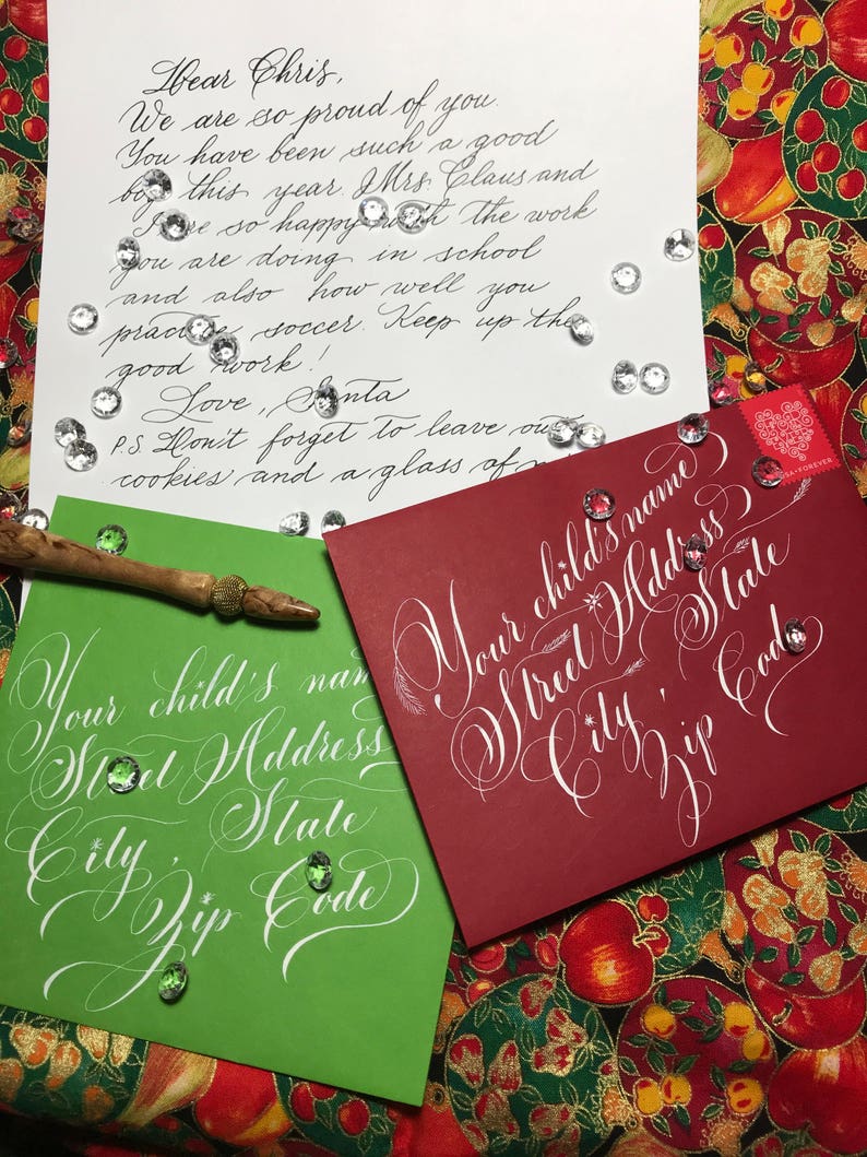 Handwritten Letter From Santa Custom Santa Letter in - Etsy
