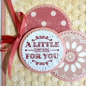 A Little Something for You Circles Handmade Greeting Card - Etsy