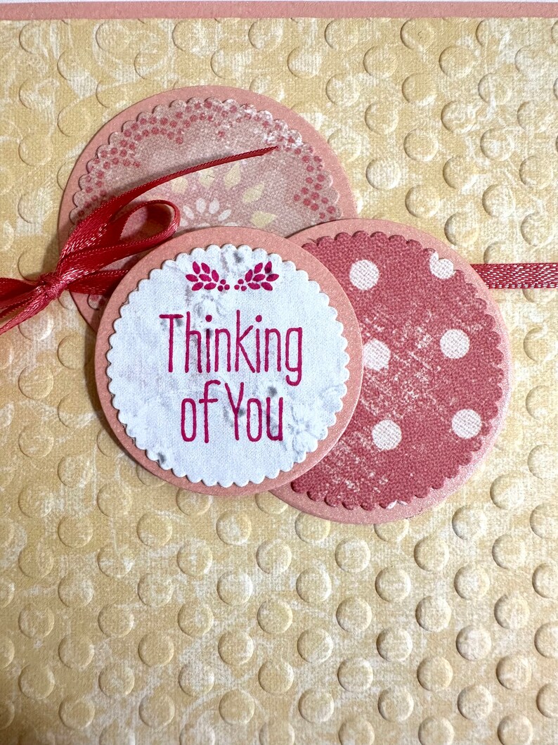 A Little Something for You Circles Handmade Greeting Card - Etsy