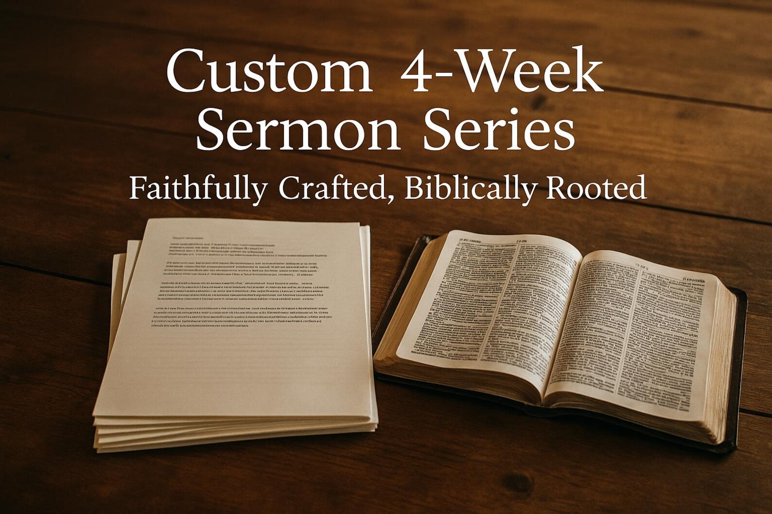 4-week Sermon Series Pack | Custom Bible Teaching Series | Complete ...