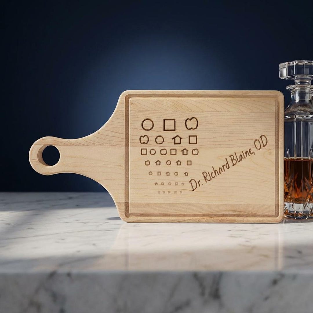 Lea Eye Chart Engraved Wooden Cutting Board - Etsy