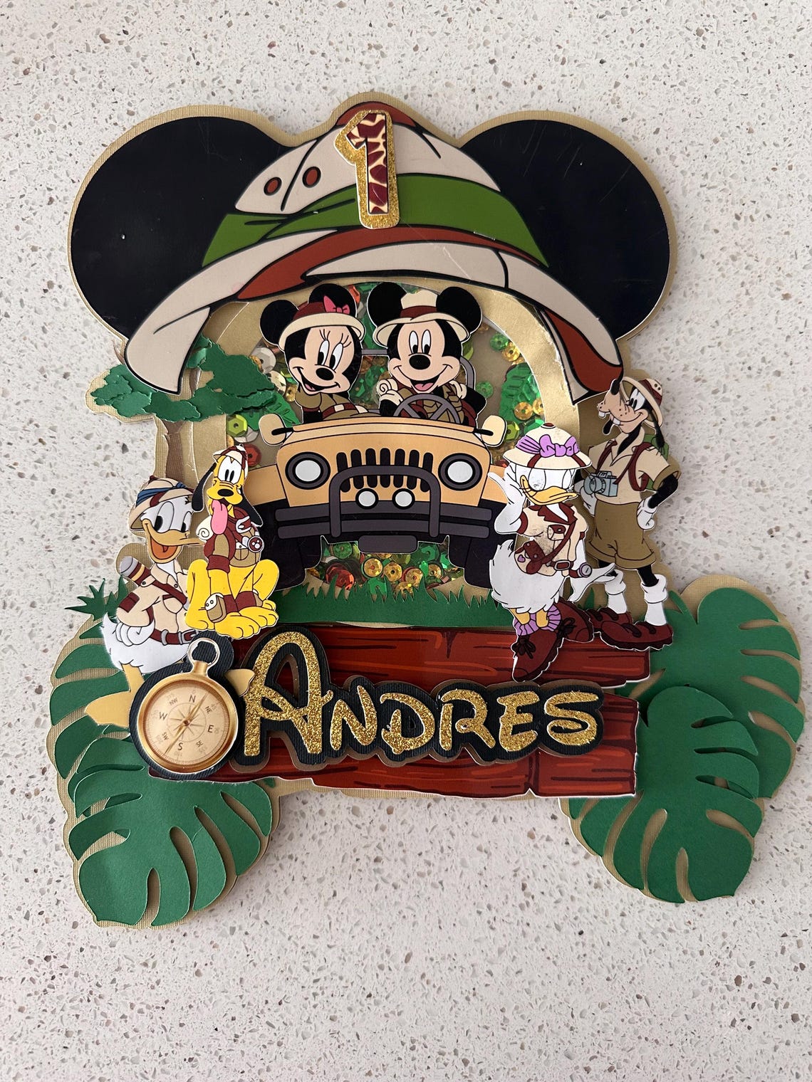 Personalized 3D Card Stock and Glitter Cake Toppers - Etsy