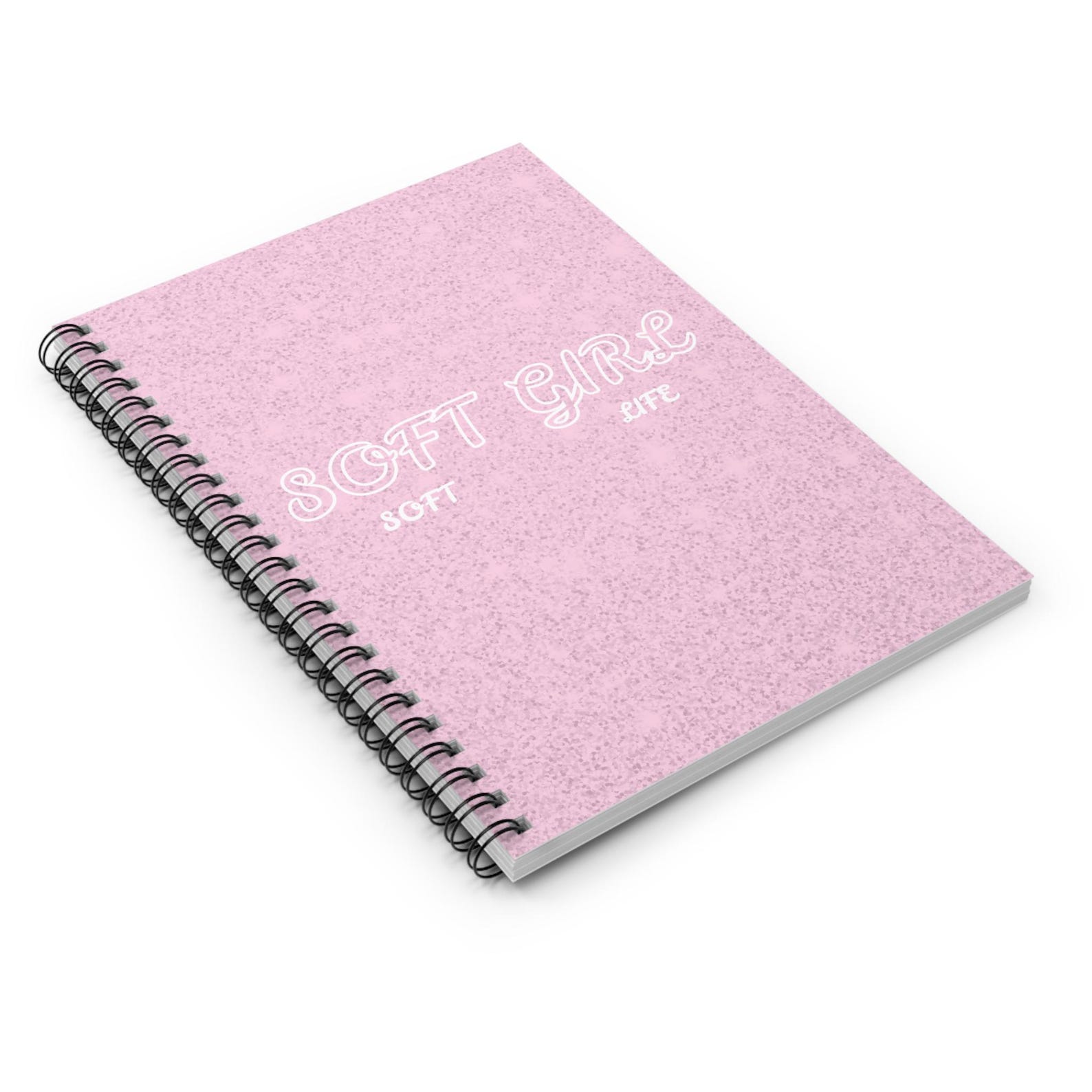 Soft Girl Spiral Notebook - Cute Journal for Note-taking, Gifts for ...