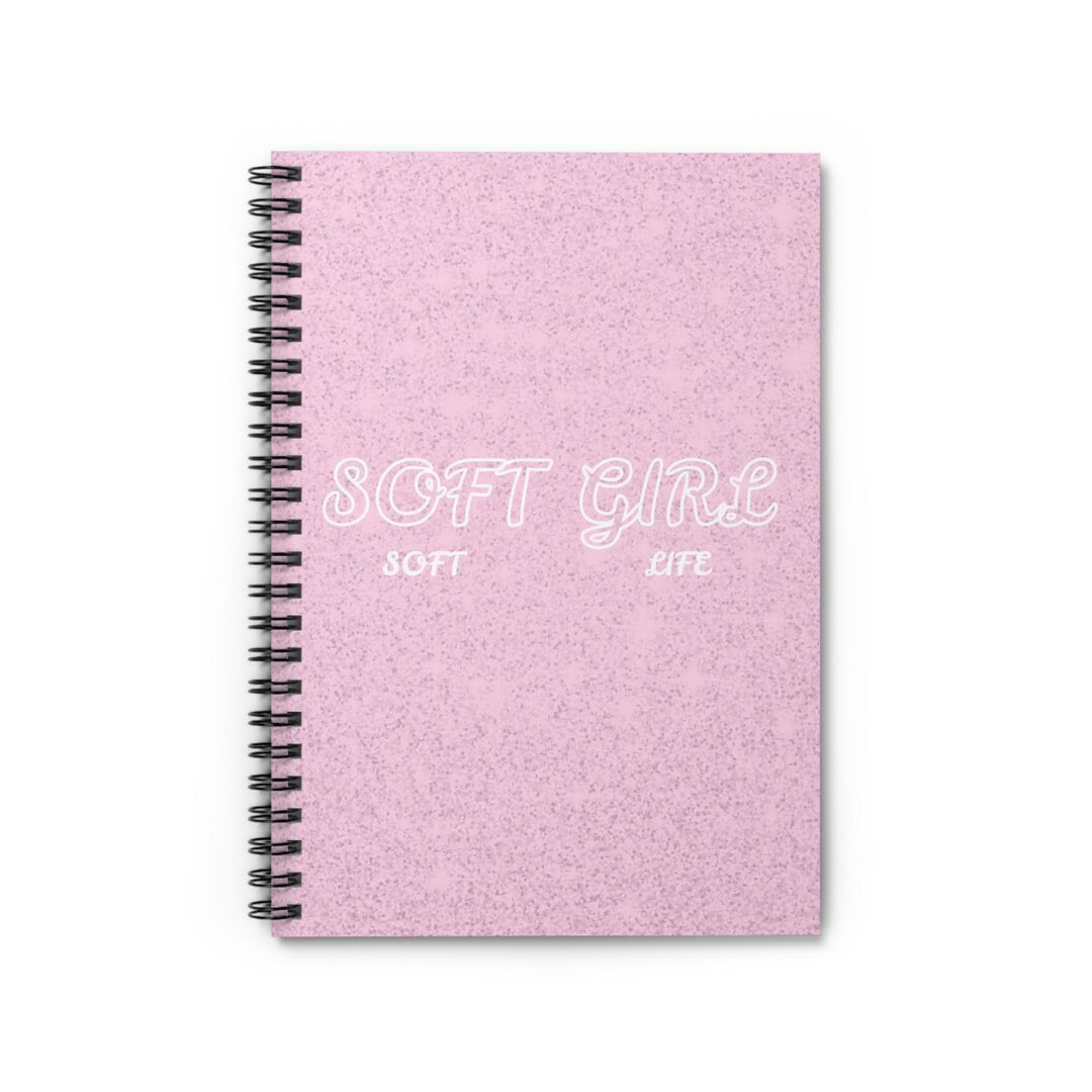 Soft Girl Spiral Notebook - Cute Journal for Note-taking, Gifts for ...