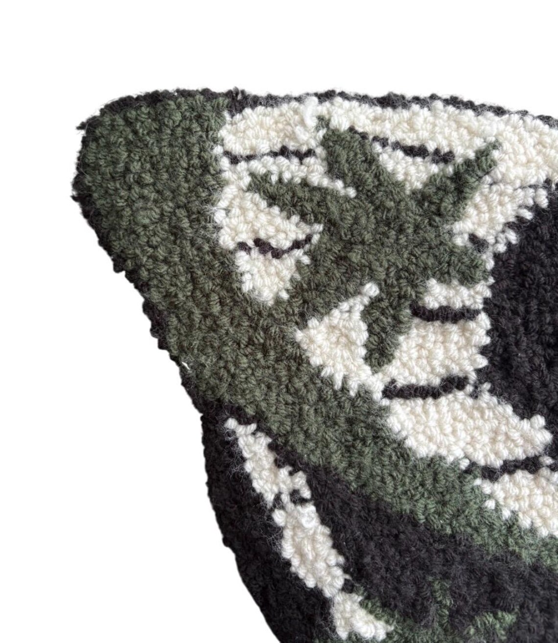 Wall Hand Tufted Rug Moth Green - Etsy