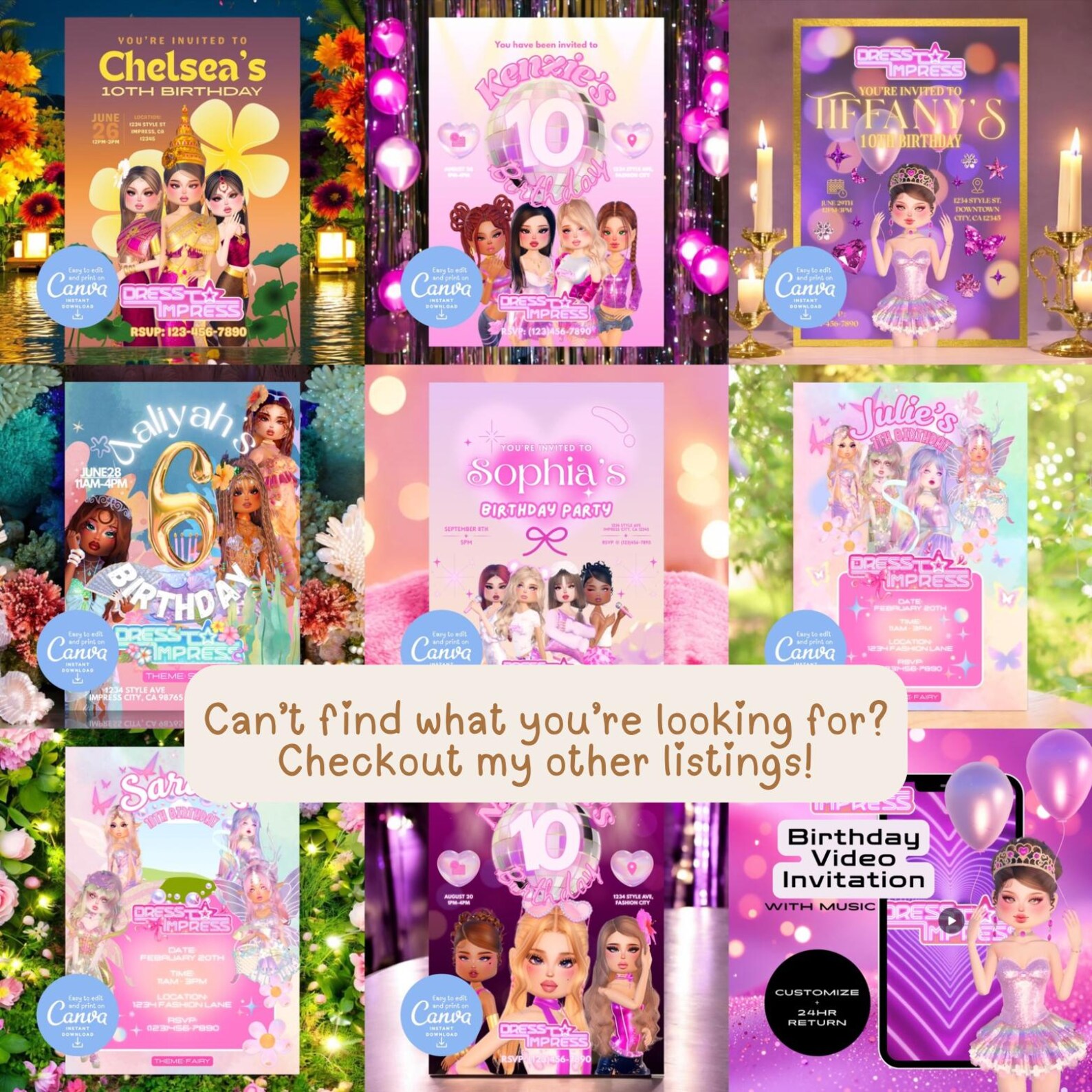 Roblox | Dress to Impress Girl Birthday Pajama Slumber Sleepover Party ...