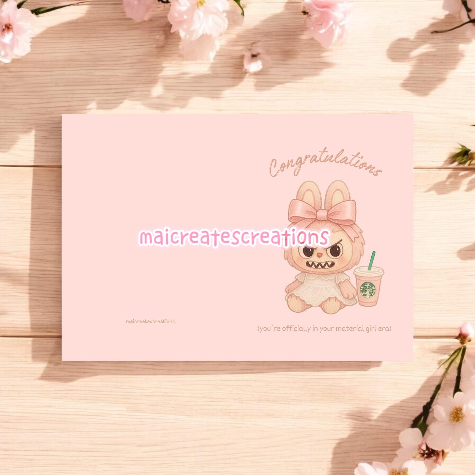 Congratulations | Coquette Kawaii Labubu Funny Graduation Girl Boss ...