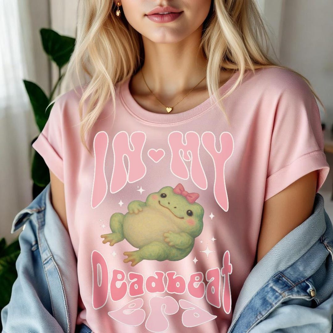 Meme | Gen Z “in My Deadbeat Era” Funny Coquette Frog Girly Women ...