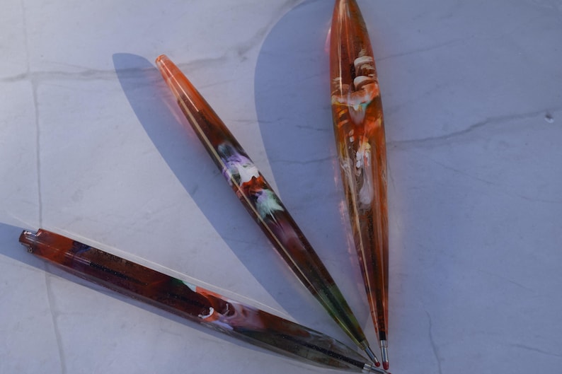 Bright and Colorful Marble Pens – Handmade Gifts for Writers Lovers - Etsy
