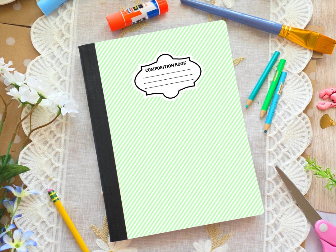 Printable Composition Book Cover - Etsy