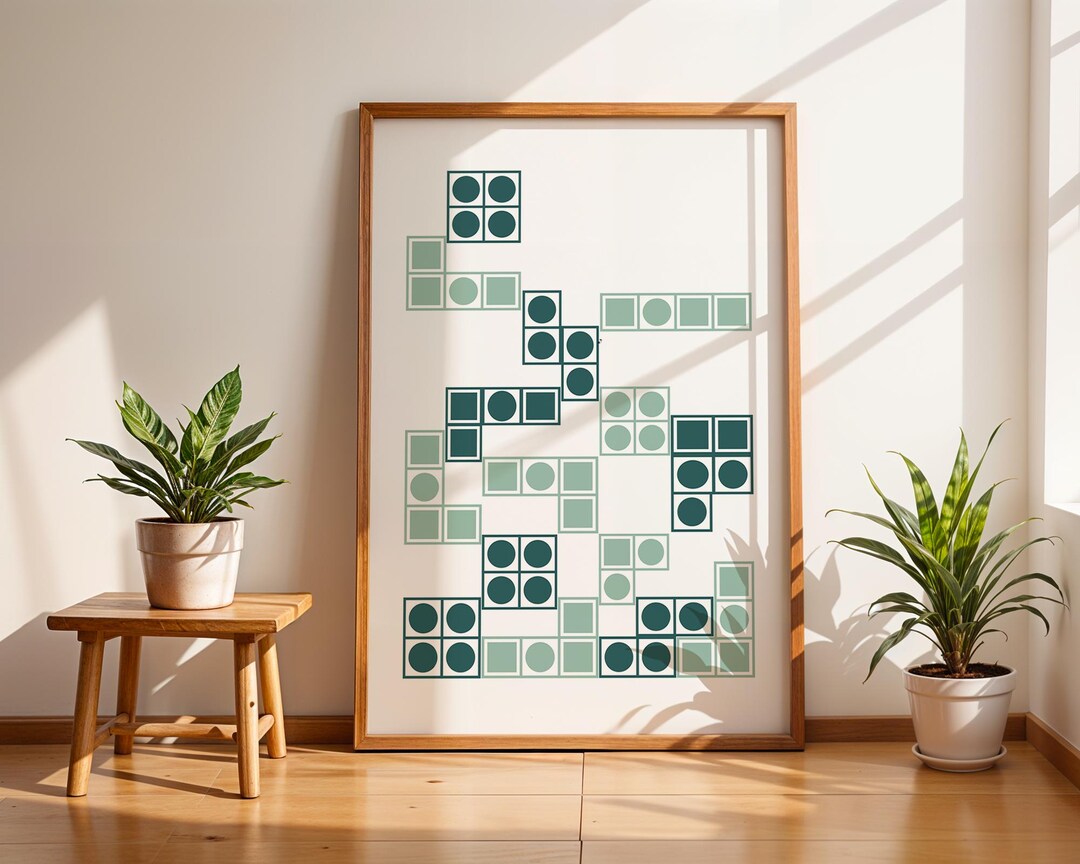 Tetris Wall Art Print: Modern Geometric Shapes (digital Download) - Etsy