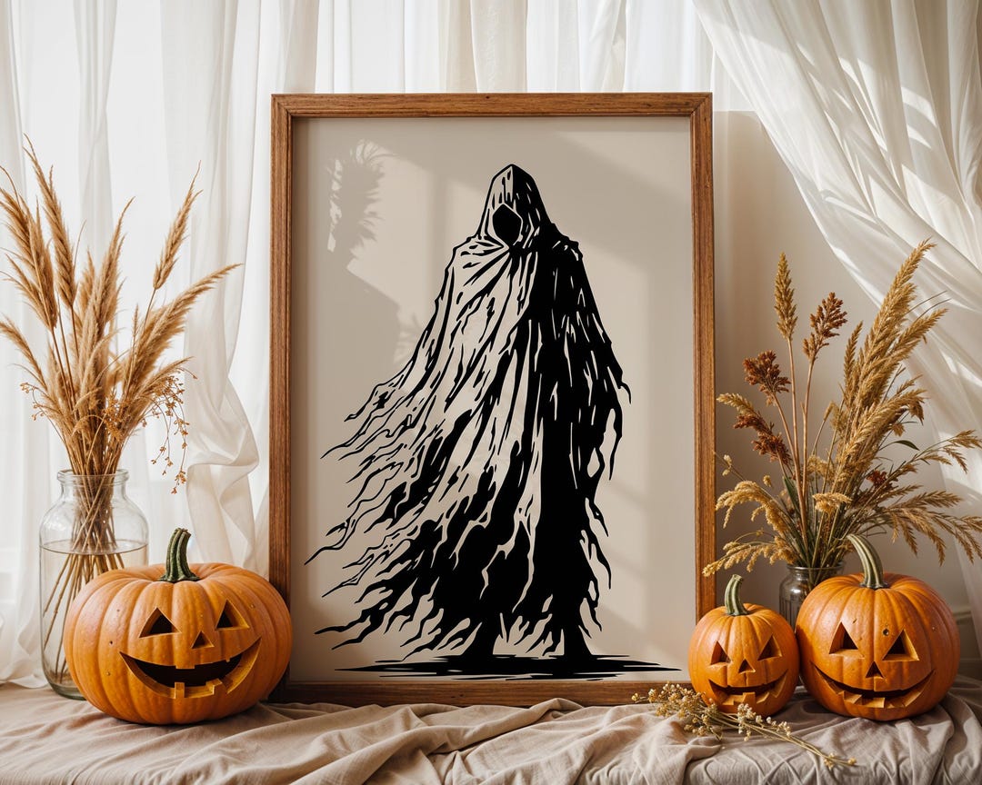 Spooky Retro Halloween Art Prints: Printable Wall Decor (digital) - Etsy