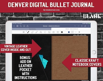 Denver Grid Digital Bullet Journal - Etsy