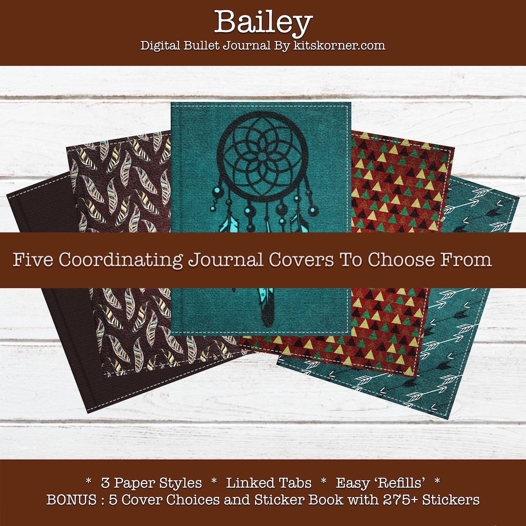 Bailey : Digital Bullet Journal - Etsy