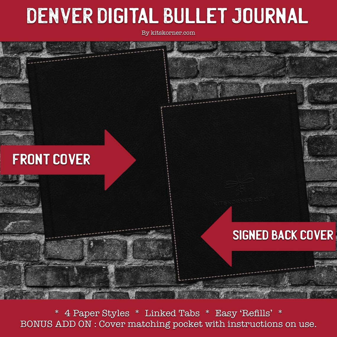 Denver Grid Digital Bullet Journal - Etsy