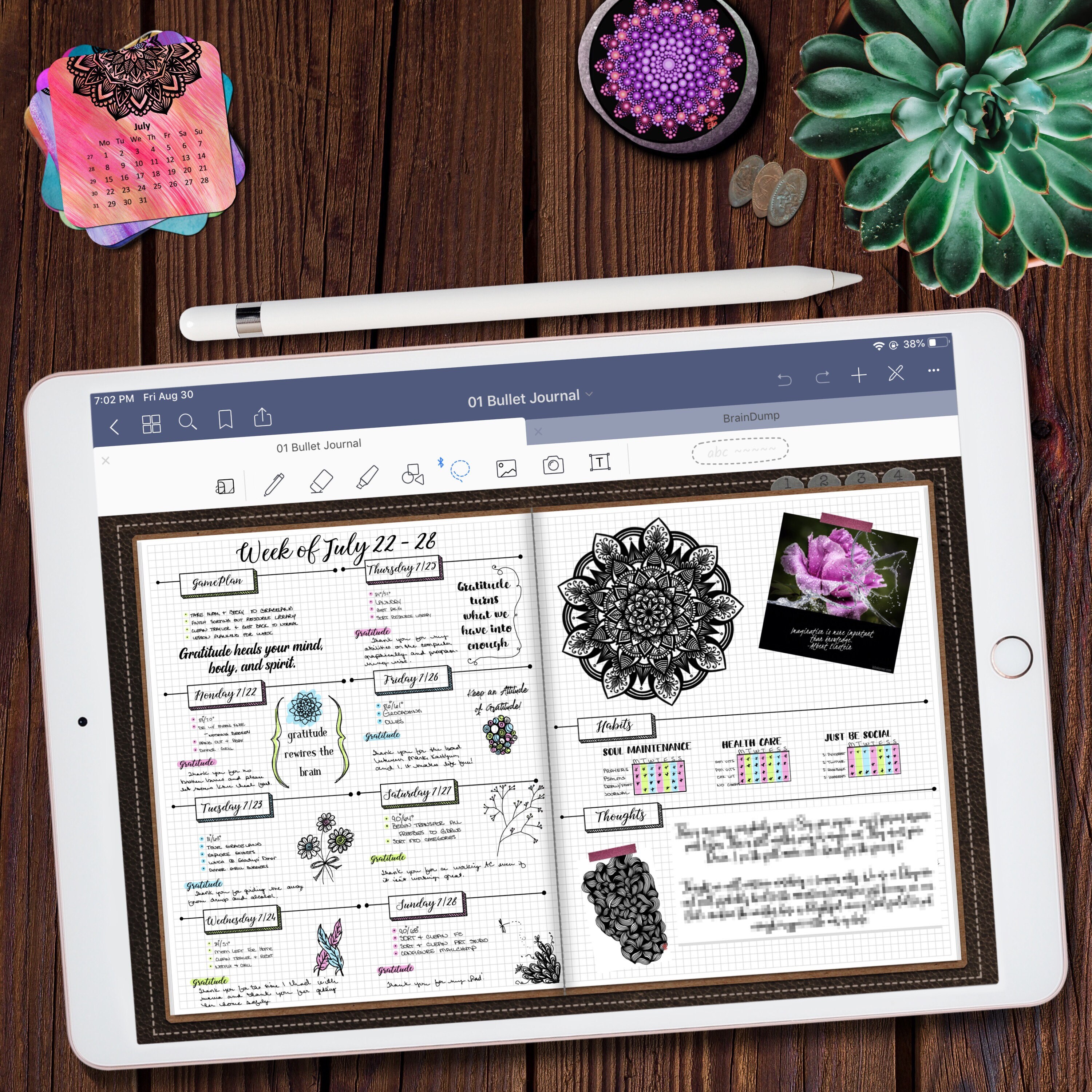 Dallas Dots Digital Bullet Journal - Etsy