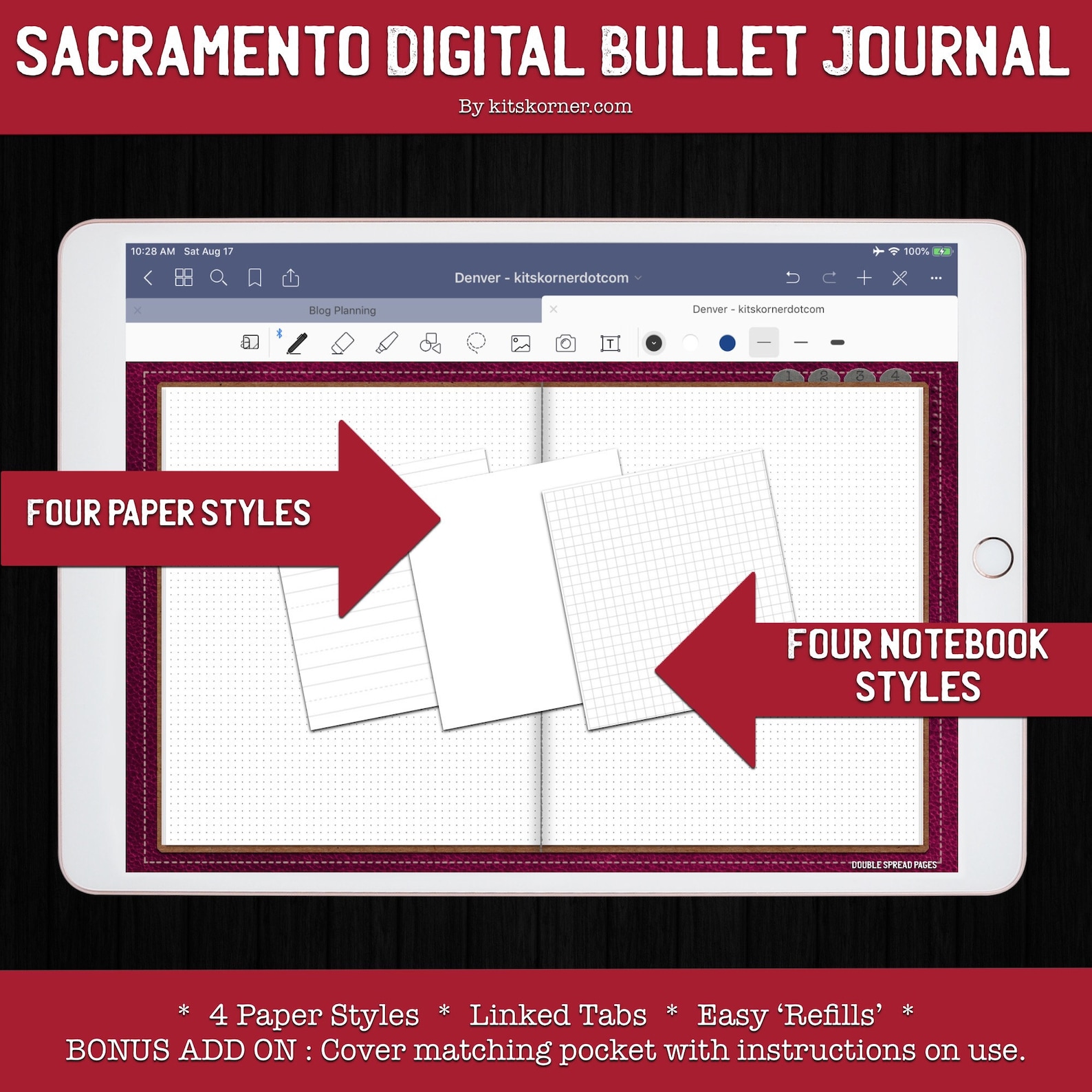 Sacramento Dots Digital Bullet Journal - Etsy