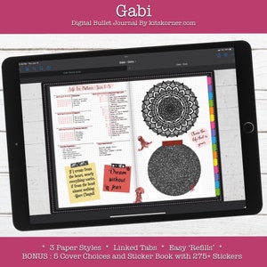 Gabi : Digital Bullet Journal - Etsy