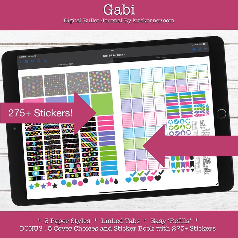 Gabi : Digital Bullet Journal - Etsy