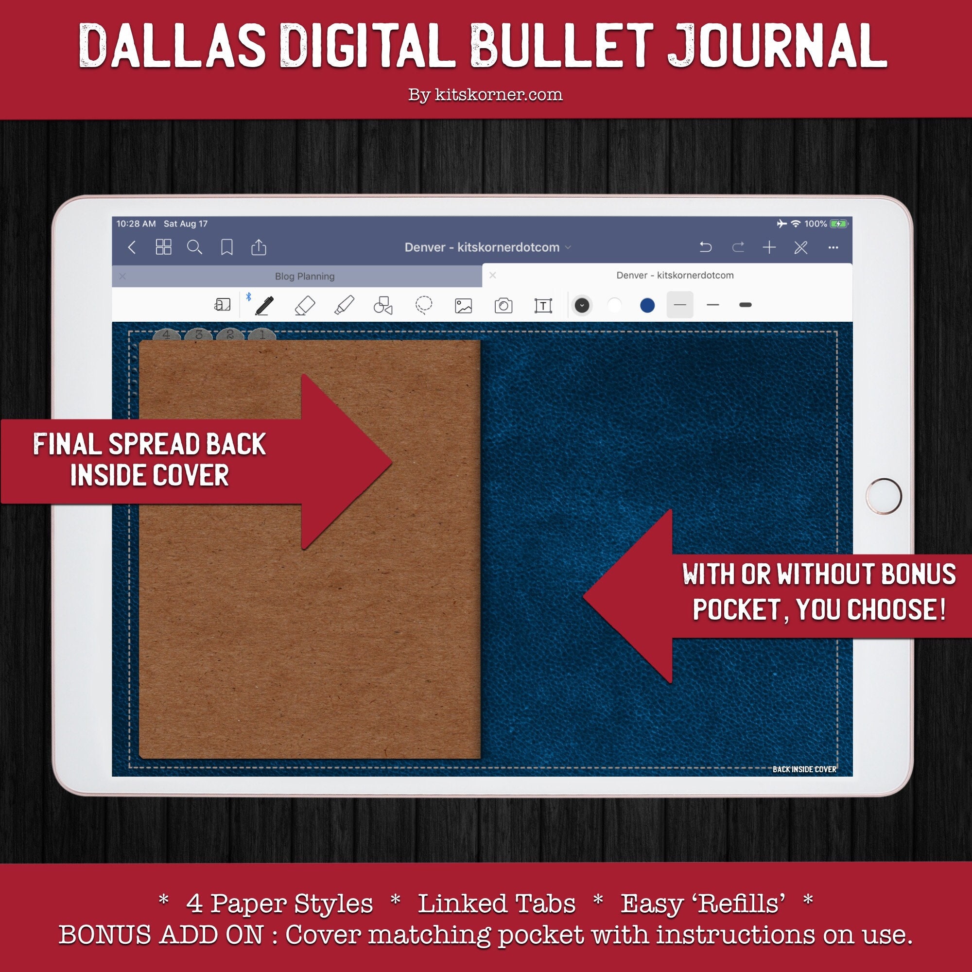 Dallas Dots Digital Bullet Journal - Etsy