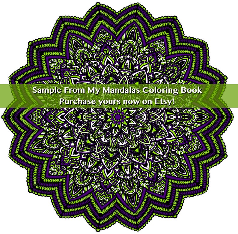 Mandala Coloring Book - Etsy