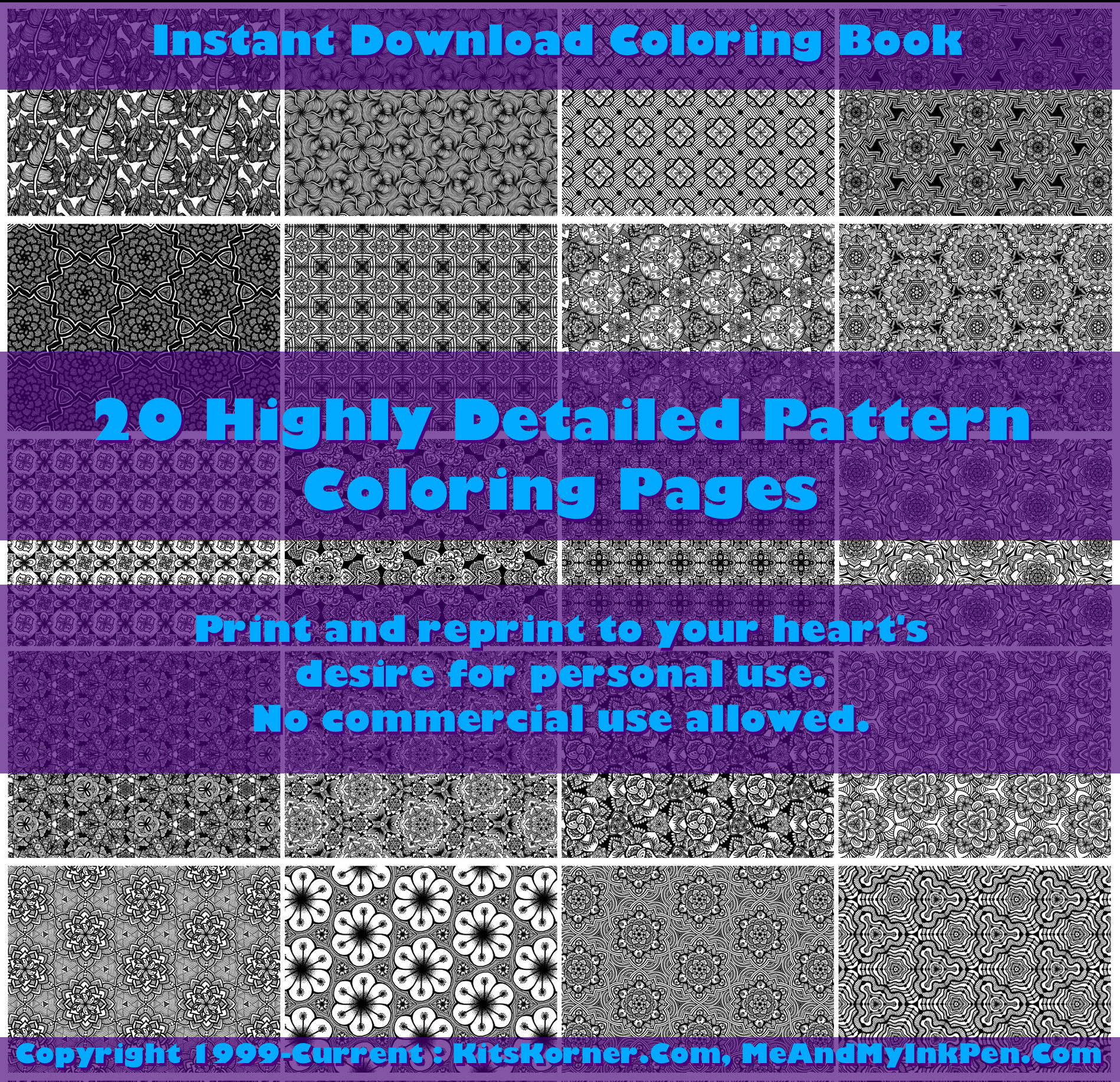 Mandalas & Patterns Coloring Book Value Pack - Etsy