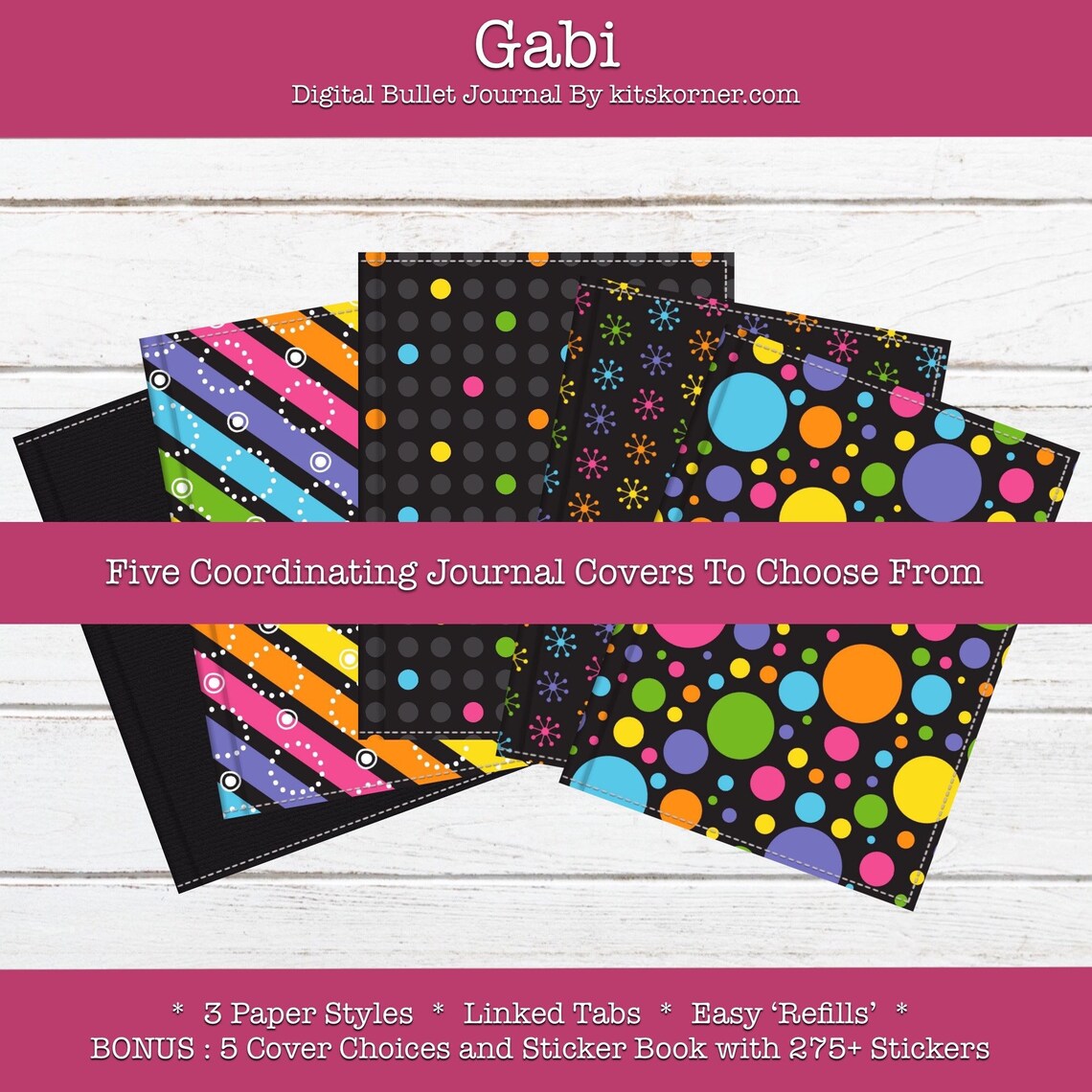 Gabi : Digital Bullet Journal - Etsy