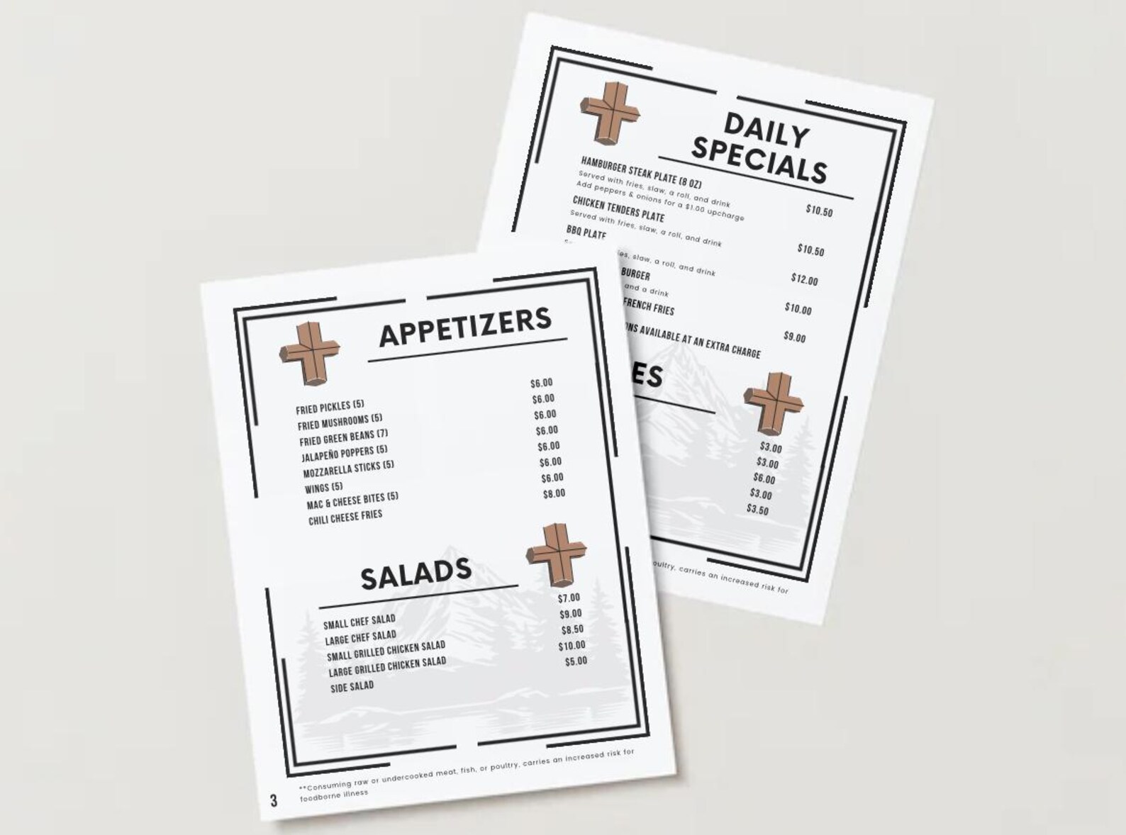 Custom Church Cafe Menu Design: Printable Restaurant Menu (PDF) - Etsy