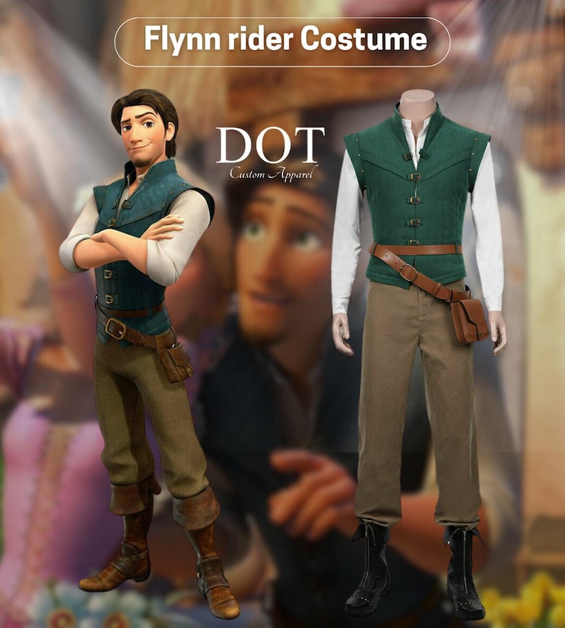Flynn Rider Costume | Anime Cosplay Outfits Cosplay Costume Suit ...