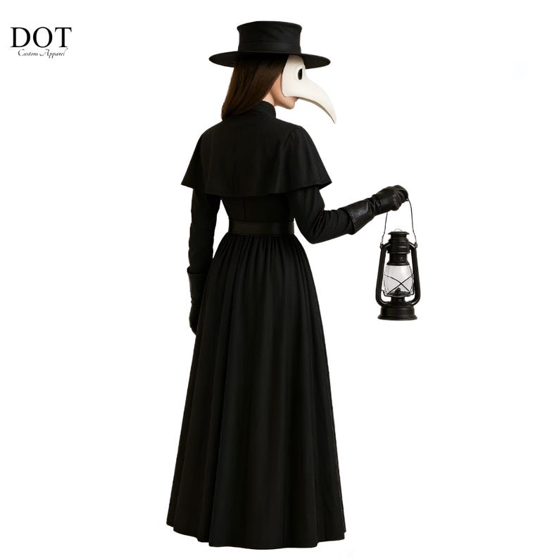 Plague Doctor Costume: Canvas Cloak, Leather Mask & Accessories - Etsy