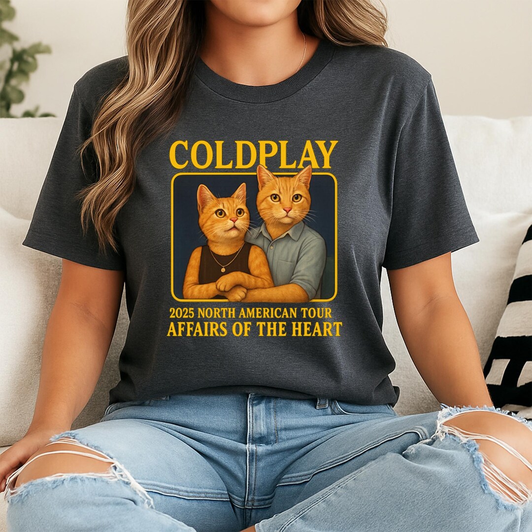 Coldplay's Kiss Cam Caught Cheating T-shirt, Viral Coldplay Tour Affair ...