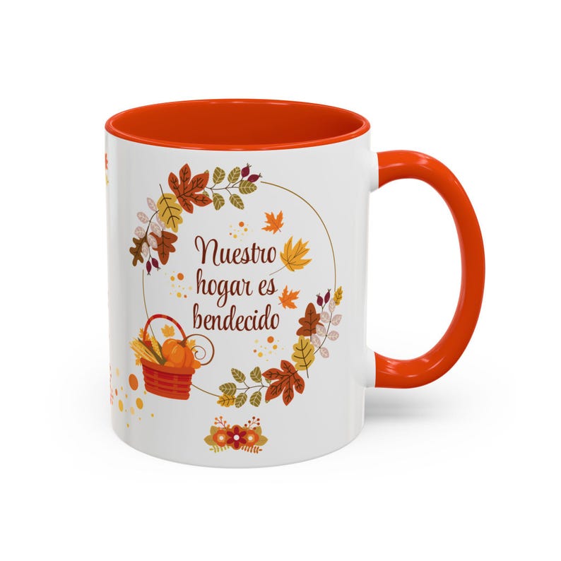 Personalized Spanish Thanksgiving Coffee Mug: Autumn Decor - Etsy