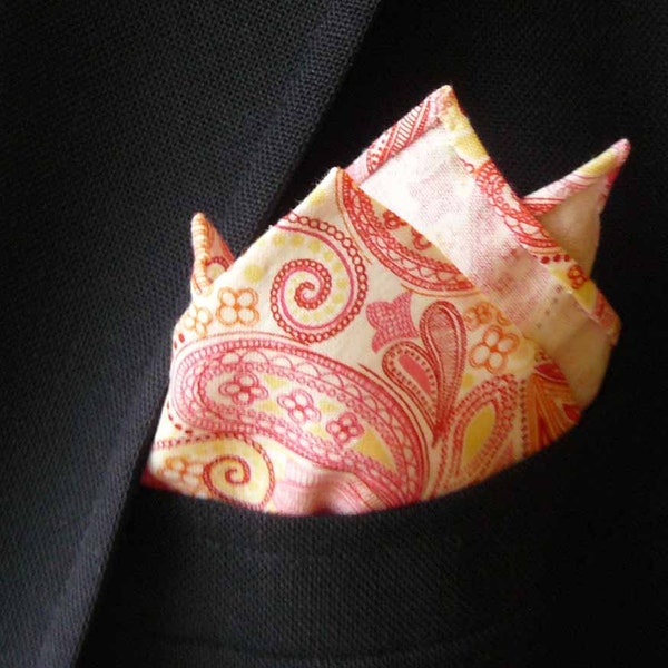 Pink Pocket Square - Etsy