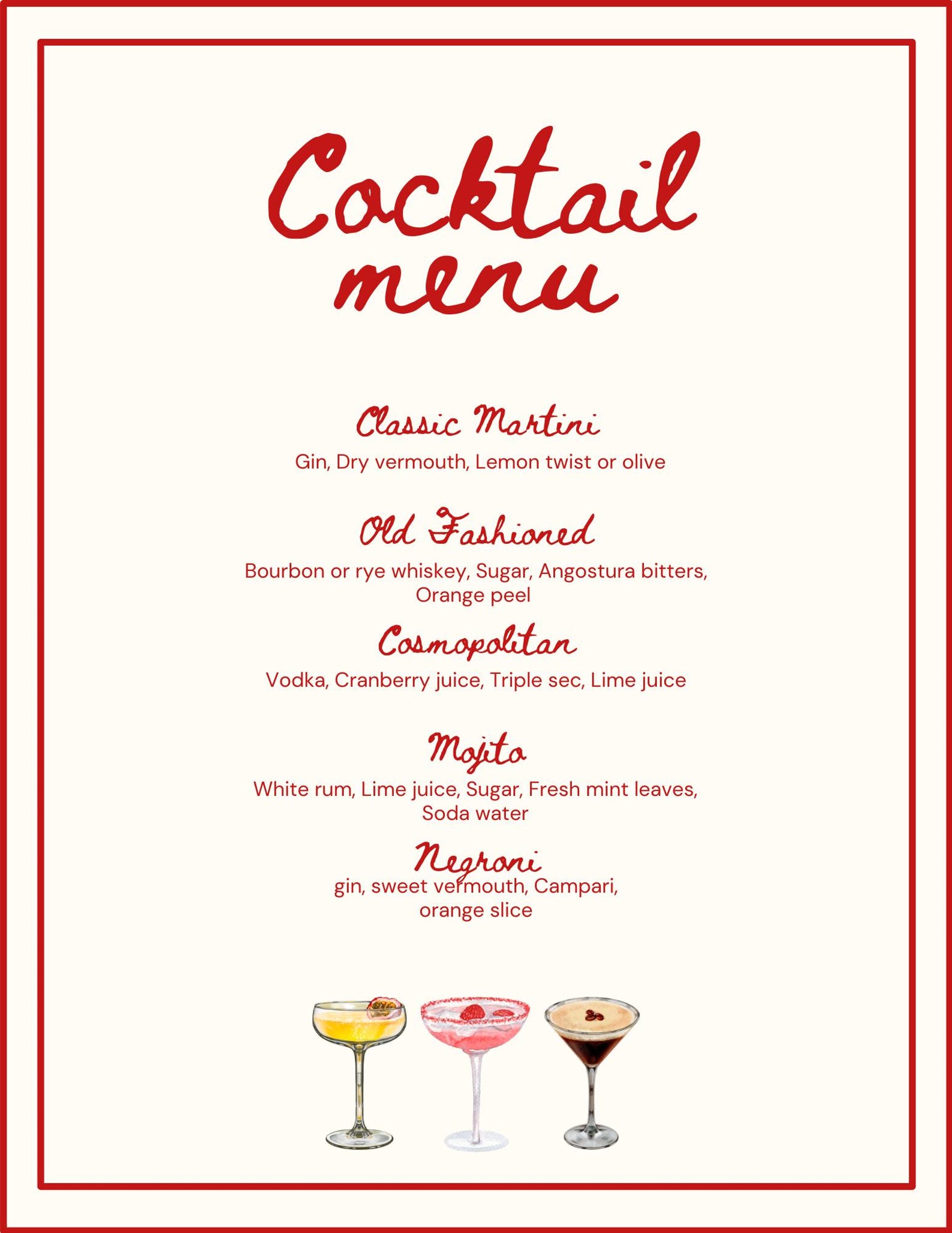 Cocktail Party Invitation Template - Editable Invite for Happy Hour ...