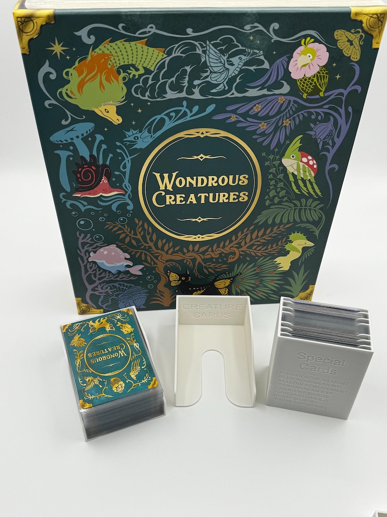 Wondrous Creatures Board Game Insert: Sleeved Cards, All Expansions, Same or Next Day Shipping ...
