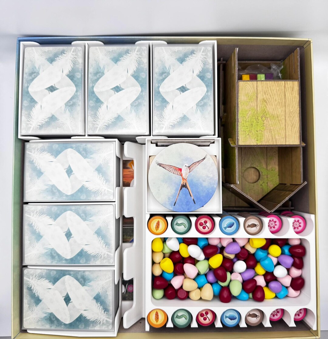 Wingspan Board Game Insert, Sleeved Card Storage, Fits All Expansions ...