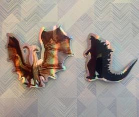 GODZILLA 8 Kaiju STICKER PACK New Godzilla Godzilla Vs Kong King of ...