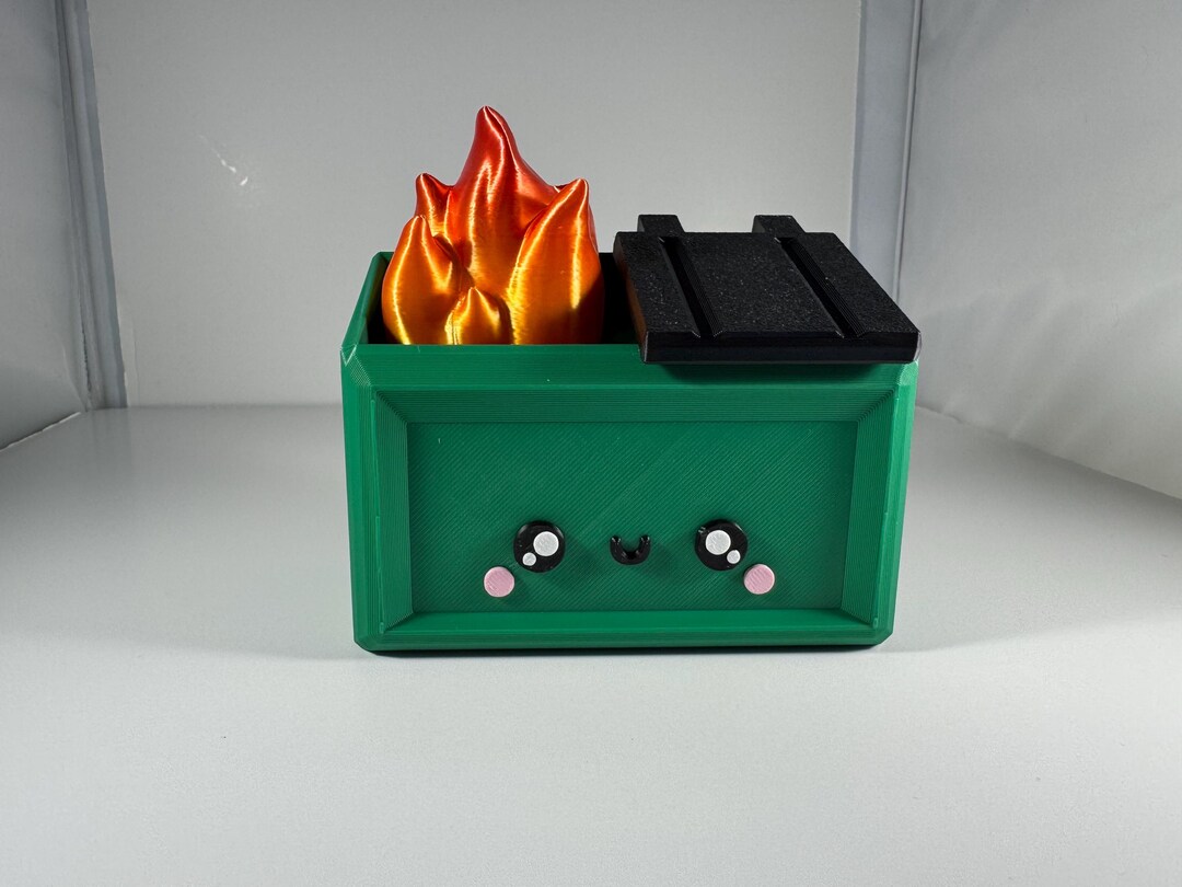 3D Printed Dumpster Fire, Desk Decor, Everything is Fine - Etsy