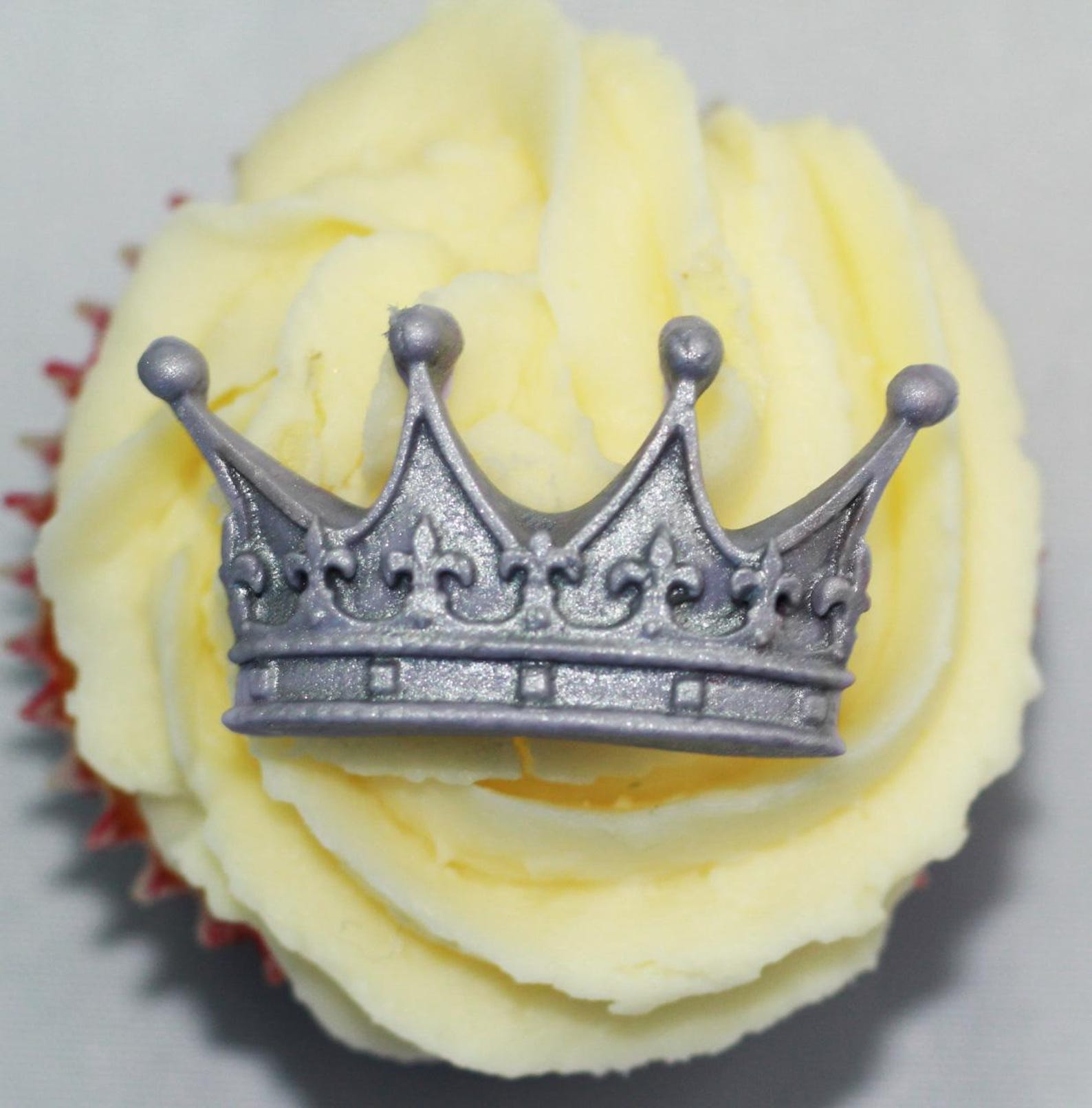 12 Crown Cupcake Toppers. Royal Prince or Princess Birthday Decorations ...
